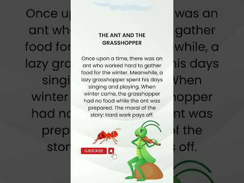The Ant and the Grasshopper English Stories for learning english || #shortstories #stories