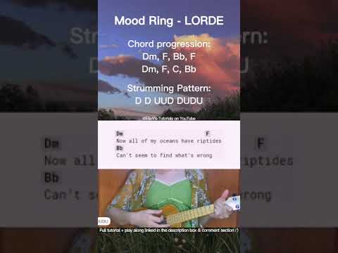 Mood Ring - Lorde Ukulele chords tutorial