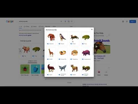 Google Easter Eggs: Games: Animal Sounds