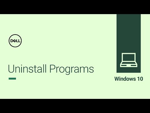 How to Uninstall Programs in Windows 10 (Official Dell Tech Support)