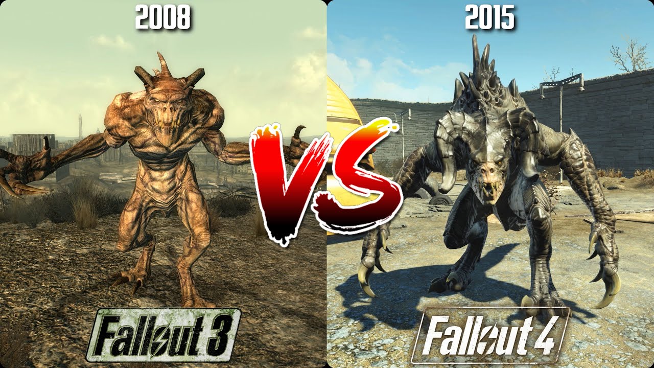 Fallout 3 vs Fallout 4: Creatures/Robots
