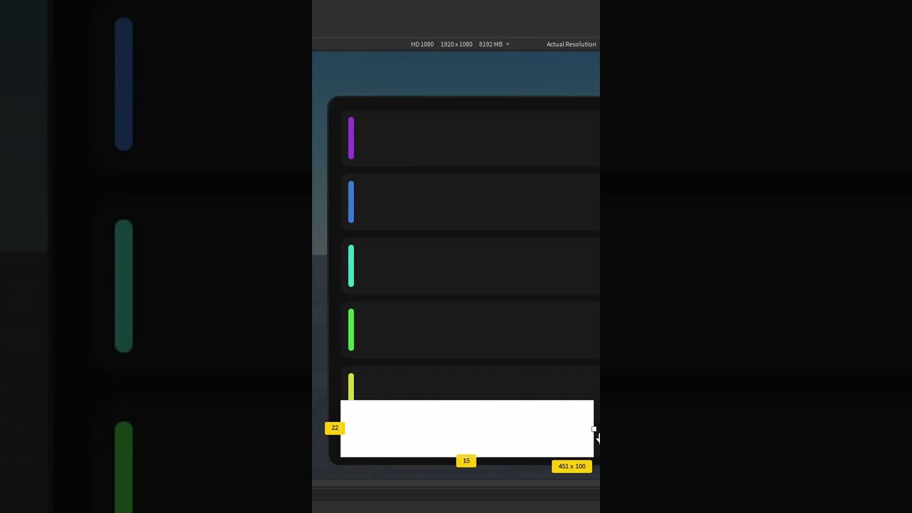 Roblox UI Design Tip: Fade Effect #roblox #ui