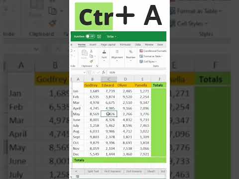 How to Auto sum rows or columns in excel without using any formula