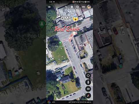 I Found Real Sonic In Google Earth #shorts #youtubeshorts