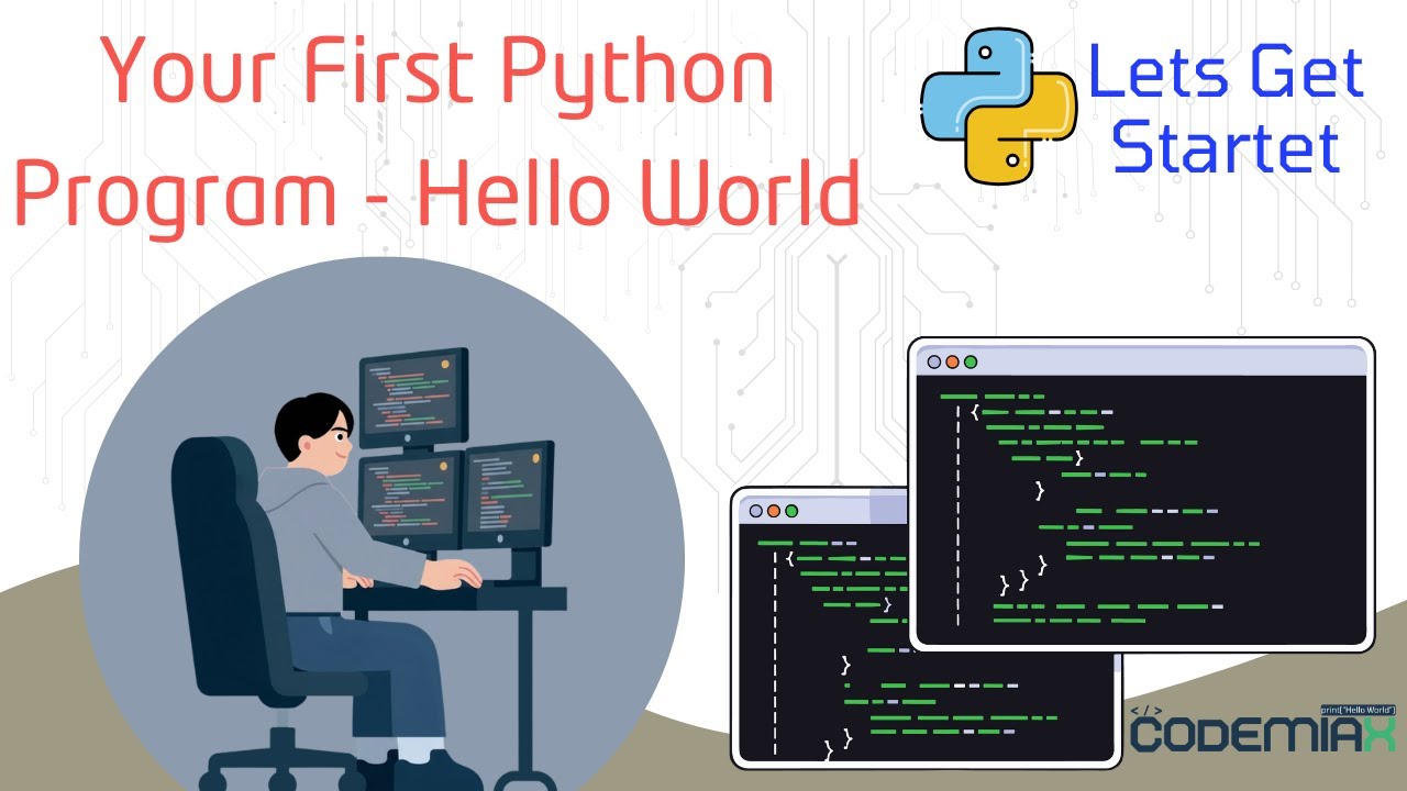 Your First Python Program - Hello World Tutorial for Beginners