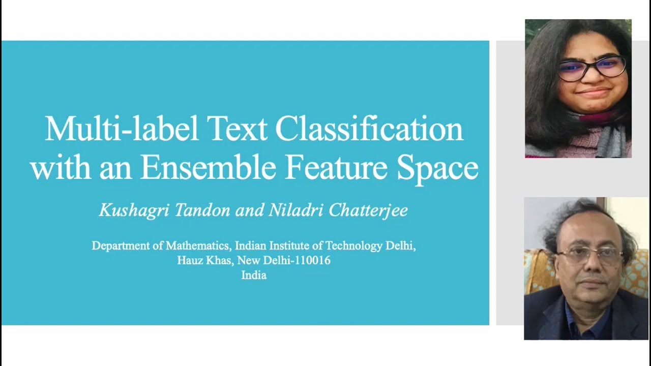 Paper ID 26 - Multi label Text Classification with an Ensemble Feature Space