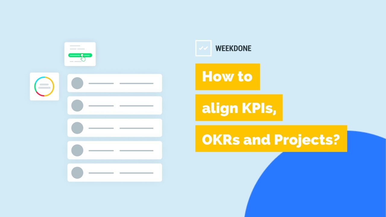 How to align KPIs, OKRs and Projects?