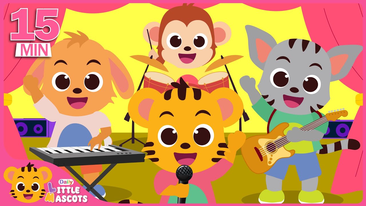 Hands In The Air + more | Activity Songs For Kids | Little Mascots