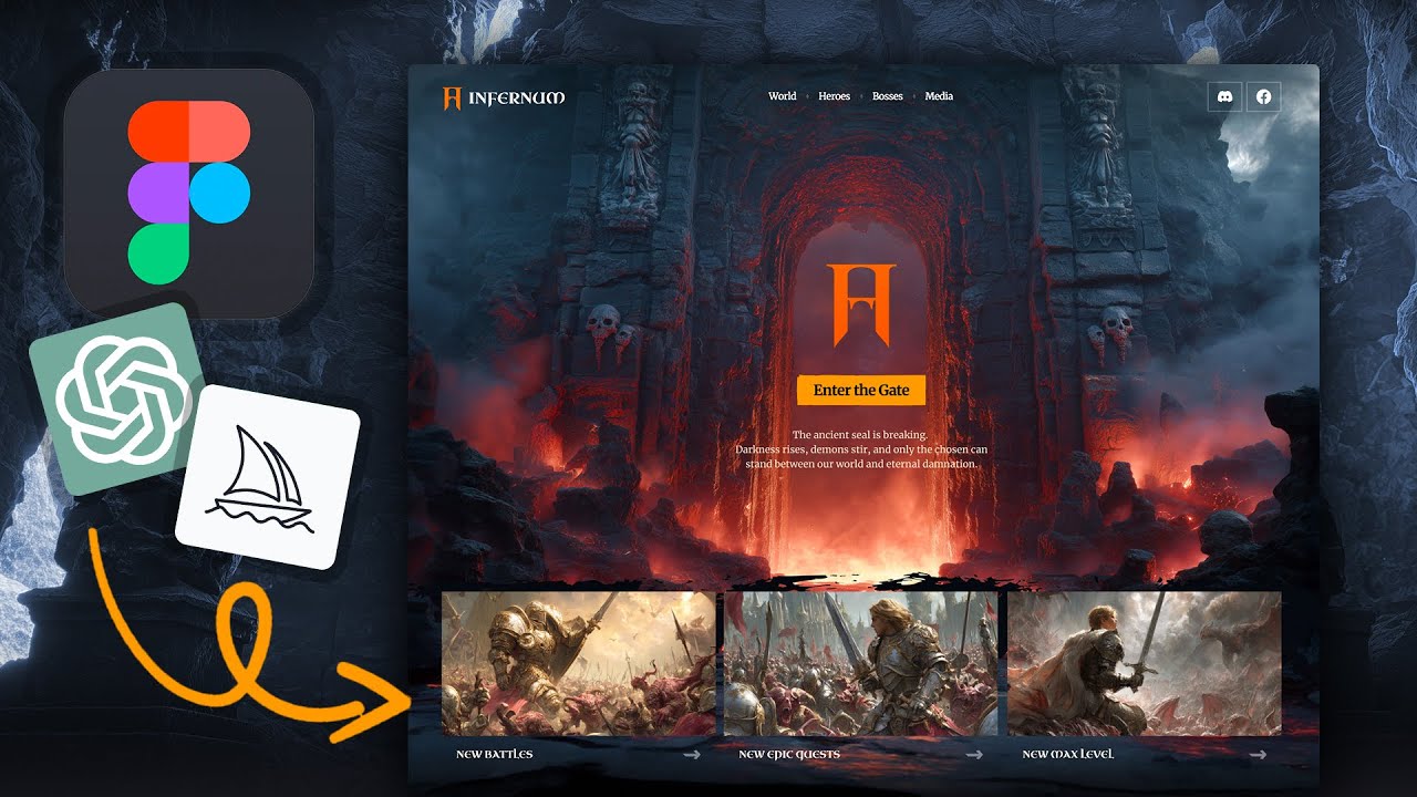 I Made This Fantasy Website Using Only Figma and AI!