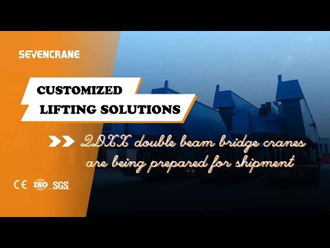 4 Sets of QDXX European Double Girder Overhead Cranes Ready to Ship | SEVENCRANE Factory Highlights