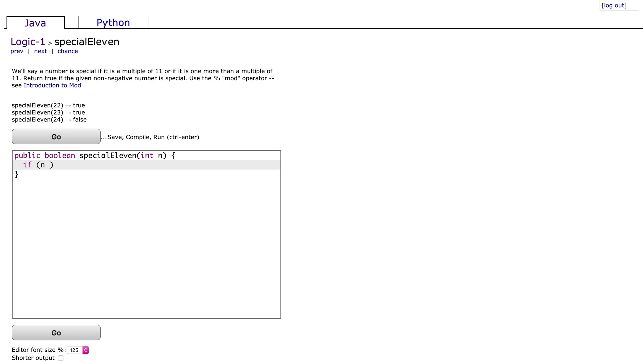 Logic-1(Special Eleven) Java Tutorial || Codingbat.com