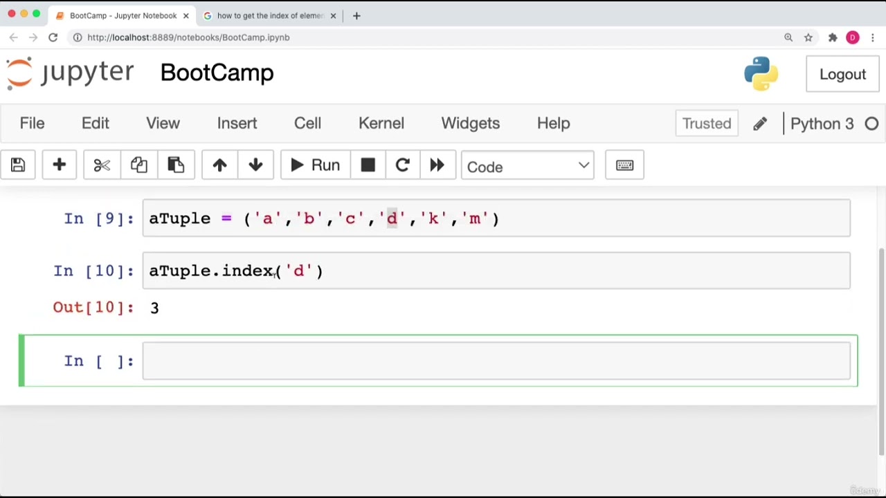 012 Python Tuple   Index Method
