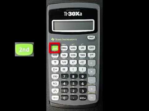TI-30Xa calculator: Introduction