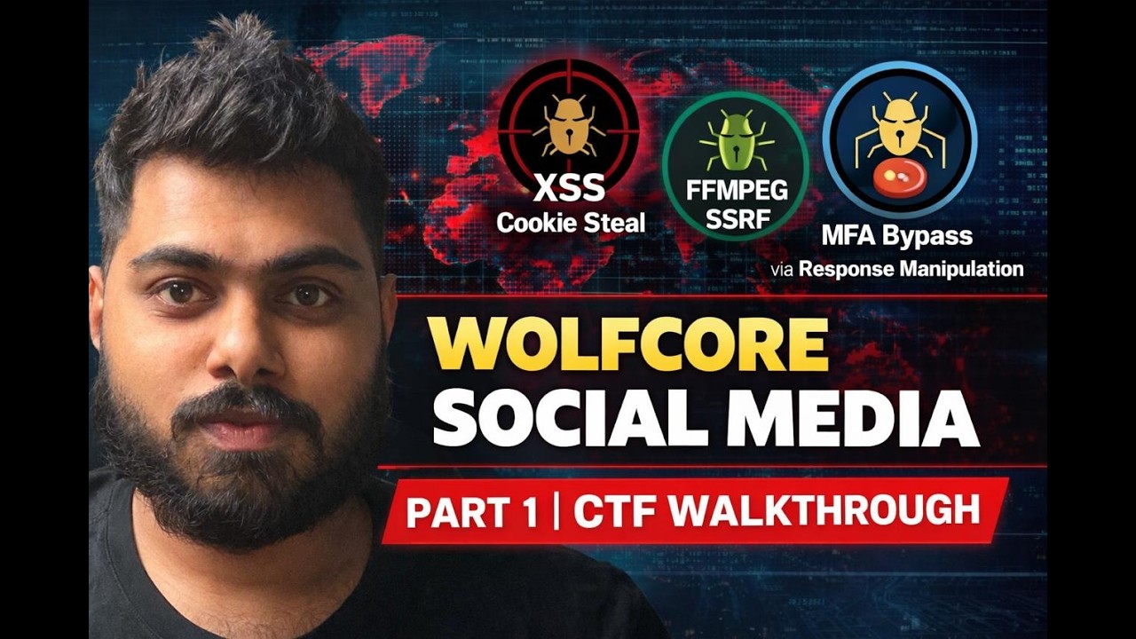 WolfCore CTFs Part 1: XSS Cookie Steal, FFmpeg SSRF & MFA Bypass