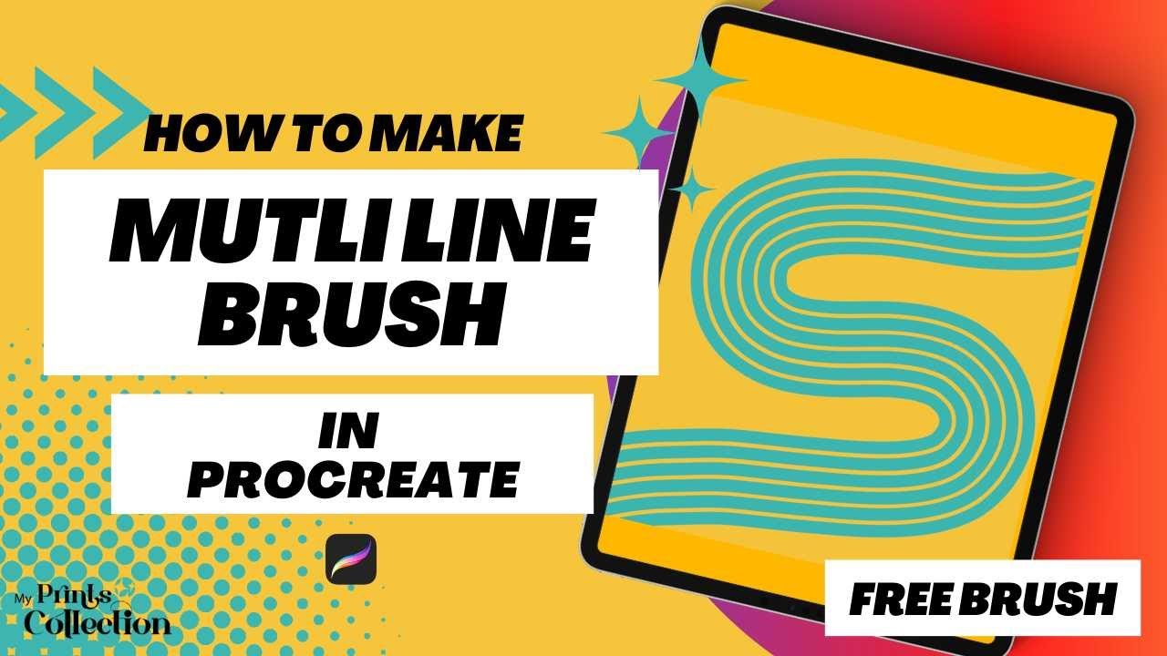 How to make a Multi Line Brush in Procreate – Multilines Procreate Brush (FREE Brush + Tutorials)