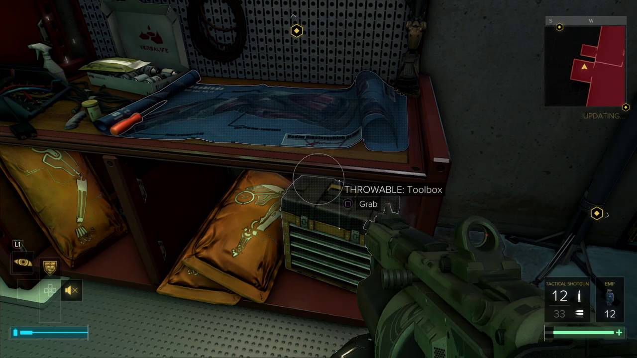 Deus Ex: Mankind Divided: Prototype Technical Diagram Story Item Location - G.A.R.M. Facility