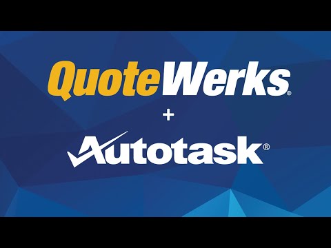 Asociați cotațiile cu oportunitățile existente de Autotask | CitateWerks