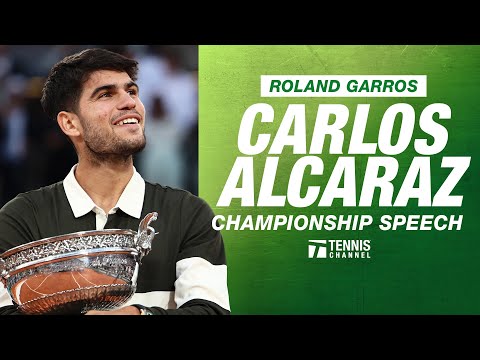 Carlos Alcaraz Championship Speech after EPIC final | 2025 Roland Garros