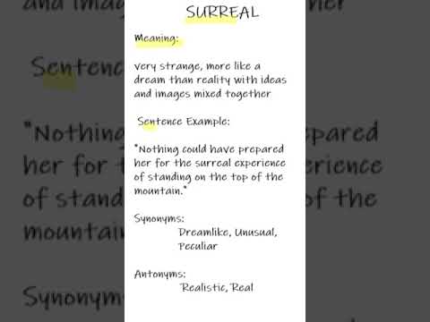 Surreal Meaning | Learn English in Hindi | Improve Your English Vocabulary | English Word Meaning