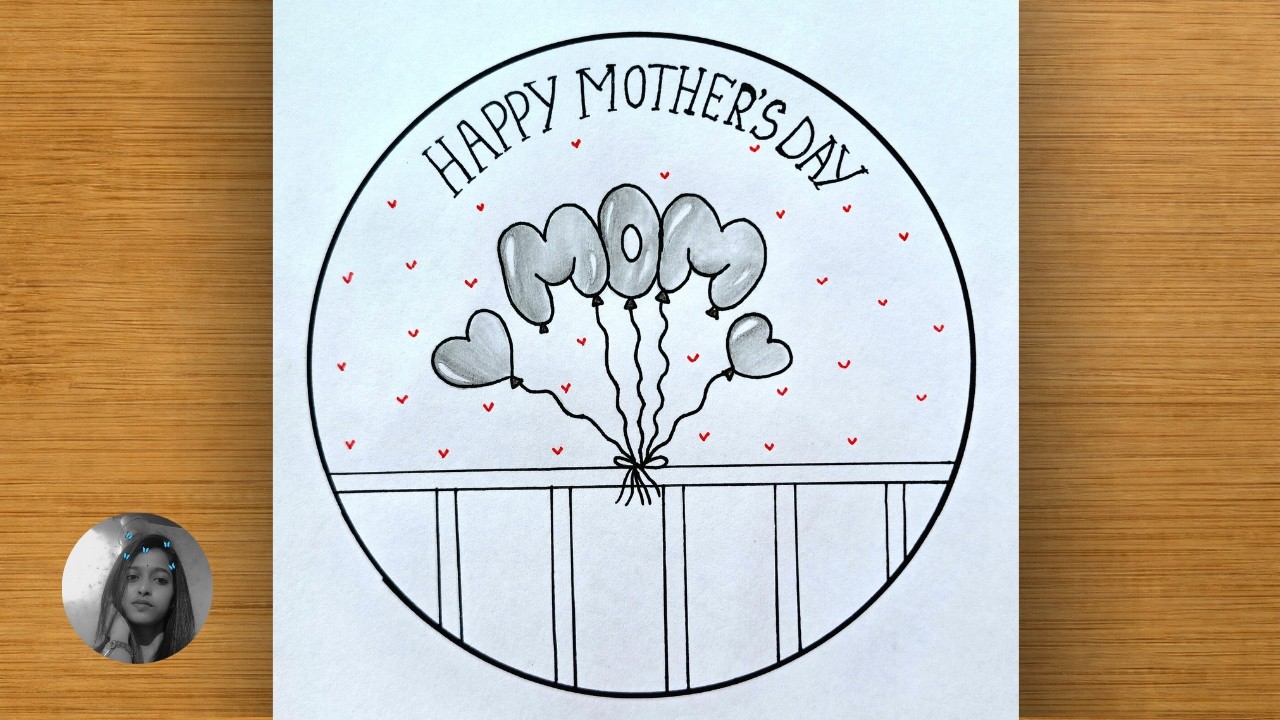 Very Easy Mother's Day Drawing💖 | Love You Mom Drawing | Mother's Day Card Drawing | Mom Drawing