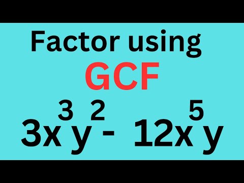 Factor using GCF