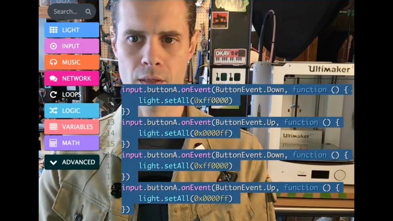 MakeCode Minute: JavaScript Editor @MSMakeCode @adafruit @johnedgarpark #adafruit #makecode