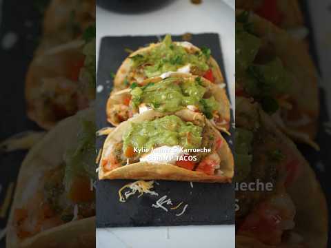 Kylie Jenner & Karrueche Shrimp Tacos 🌮🤤 #kyliejenner #tacos #recipe #shorts