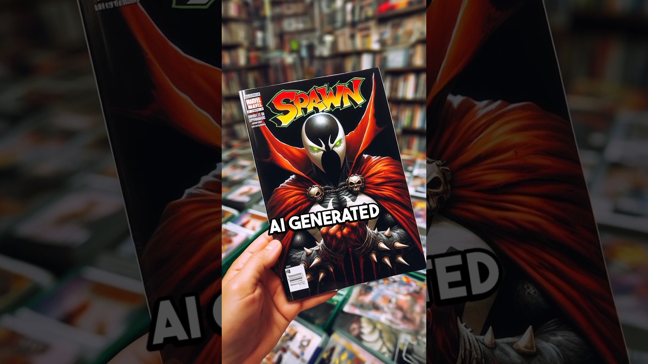 Todd McFarlane choose AI generated art