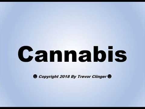How To Pronounce Cannabis