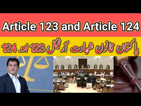 What is Article 123 of Qanoon e Shahadat Order?
