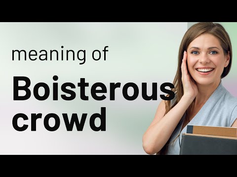 Understanding "Boisterous Crowd": An English Language Learning Guide