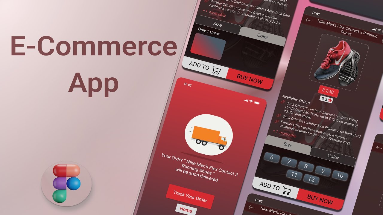 Create an E - Commerce App on Figma | Figma Tutorial 2023