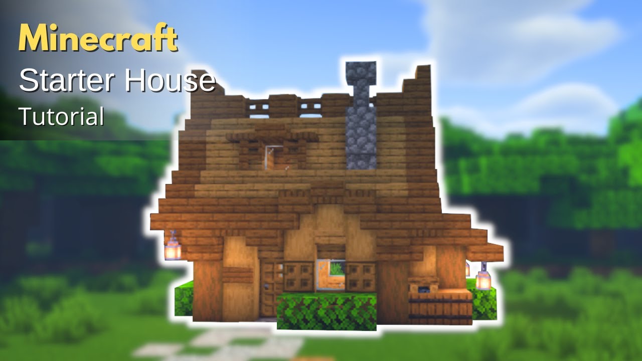Minecraft: How to Build a Starter House | Survival House (Tutorial ...