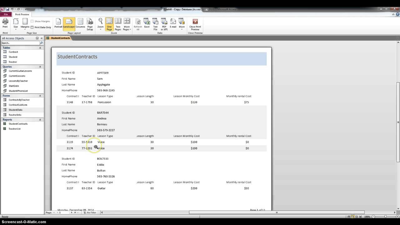 Access Tutorial 4 Case 1