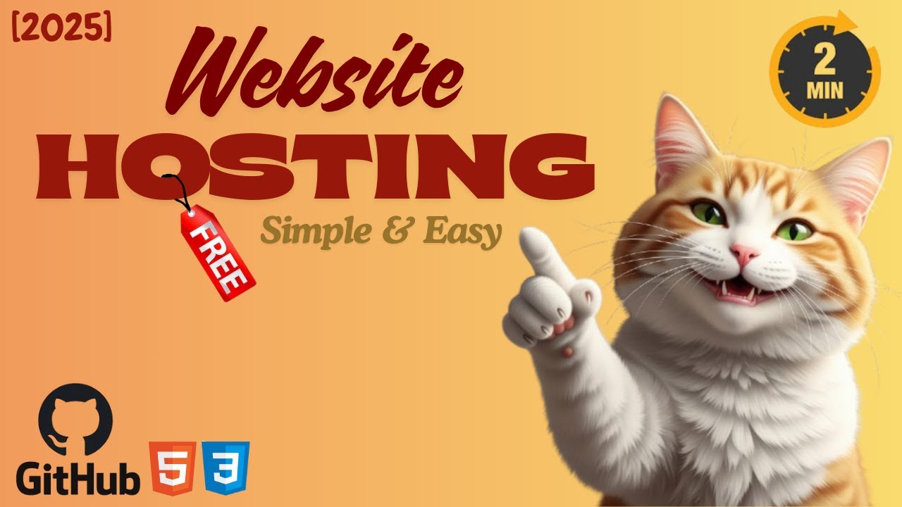 Hosting Website for Free in Just 2mins Using Git-Hub (2025)