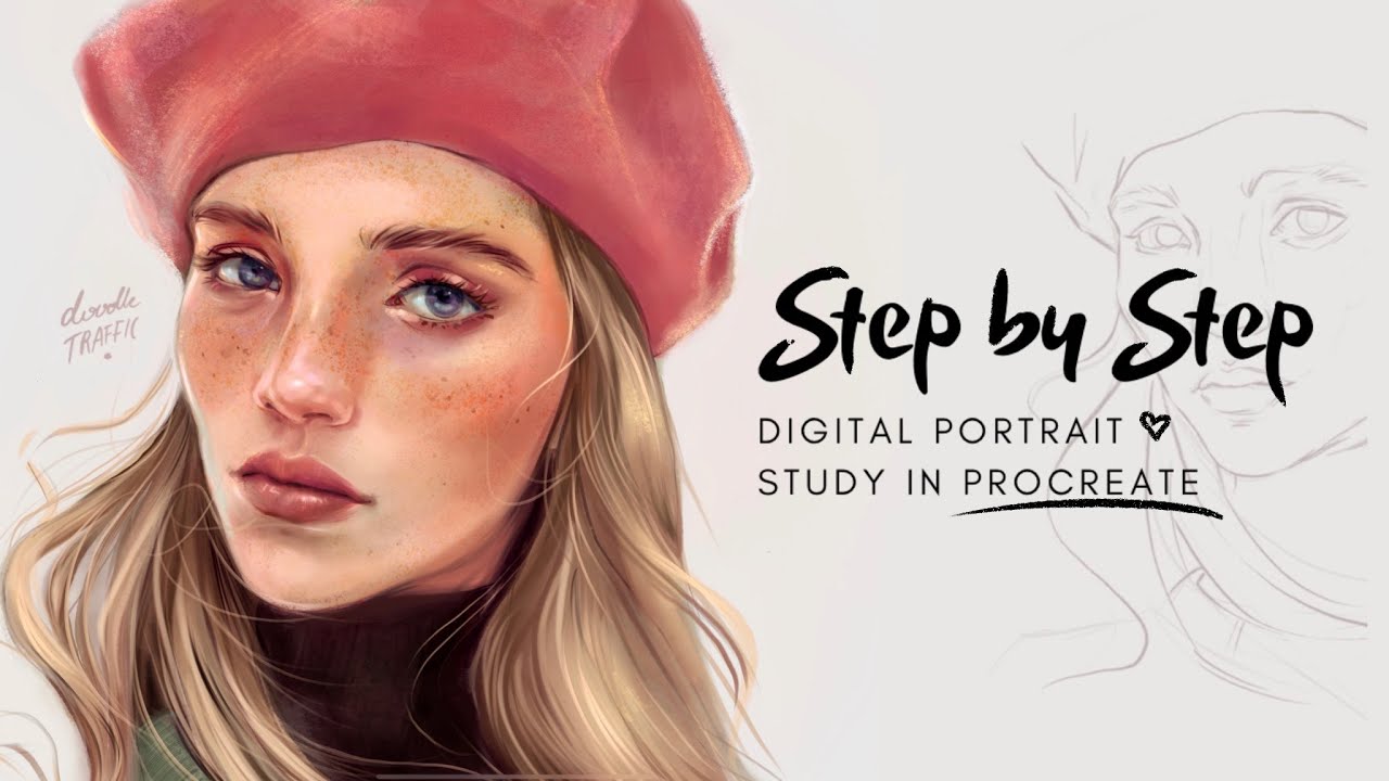 STEP BY STEP – Digital Portrait Study in Procreate
