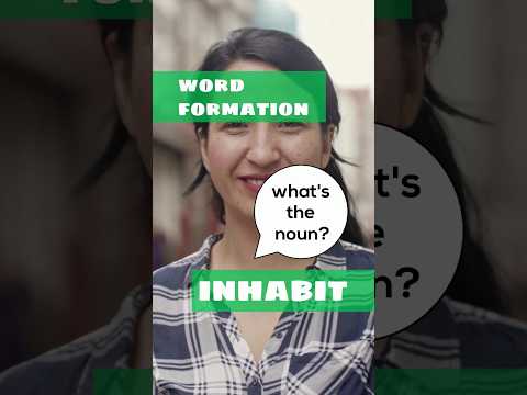 What's the noun form of the verb "inhabit"?
