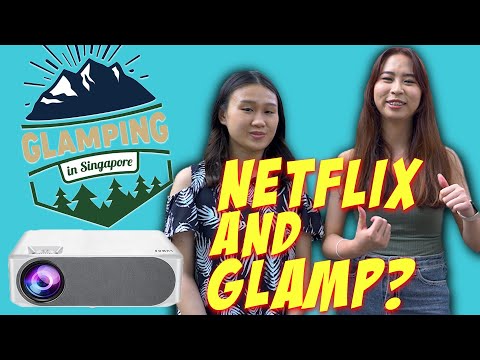 Spotted! Tries: Glamping in Singapore with LUMOS Auro Projector