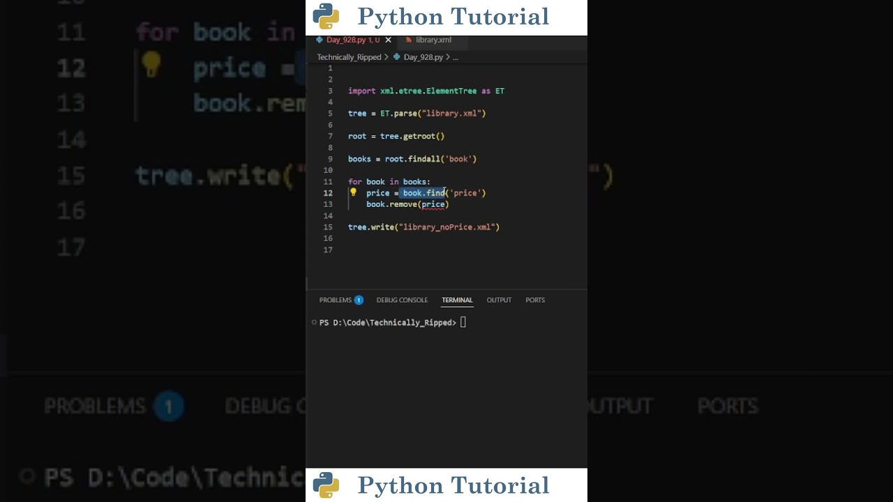 Removing XML Tags with Python | Python Tutorial