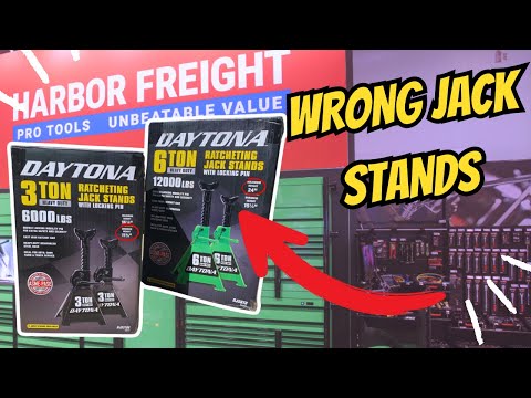 Don't Buy the WRONG Jack Stands Harbor Freight #harborfreight #automobile #tools