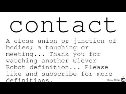 Contact word definition