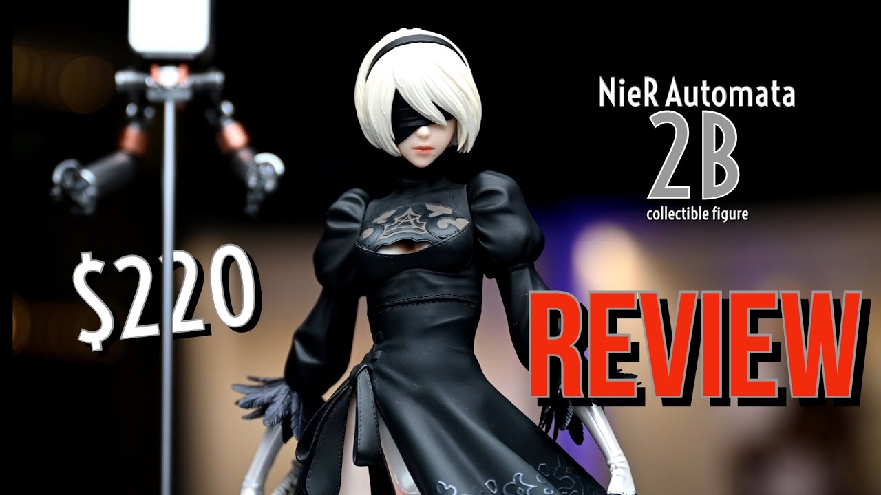 GORGEOUS? A $220 NieR Automata 2B collectible figure! FULL REVIEW #videogames #toys #gamer #statue