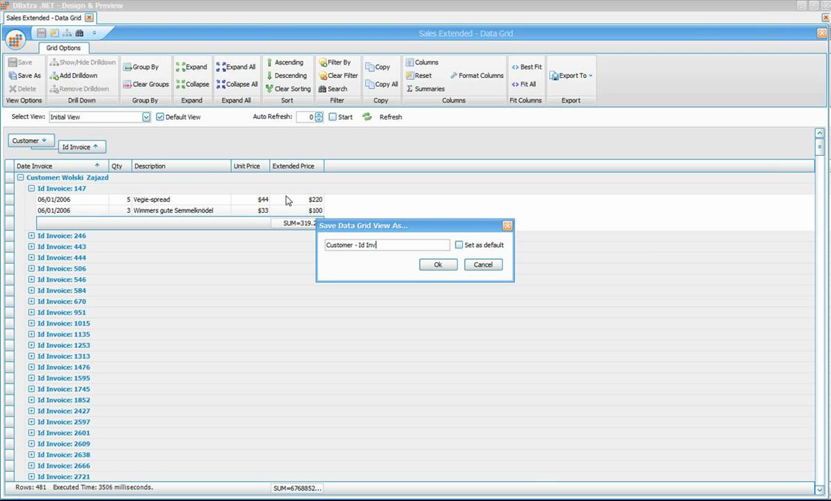 DBxtra Data Grid Basics