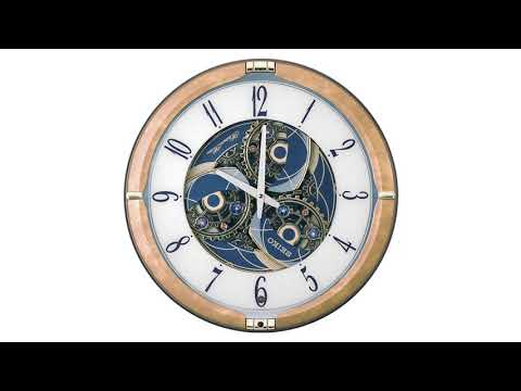 Seiko Melodies in Motion Musical Wall Clock With Swarovski Crystals QXM387G