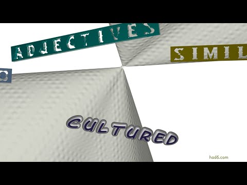 cultured - 12 adjectives meaning cultured (sentence examples)