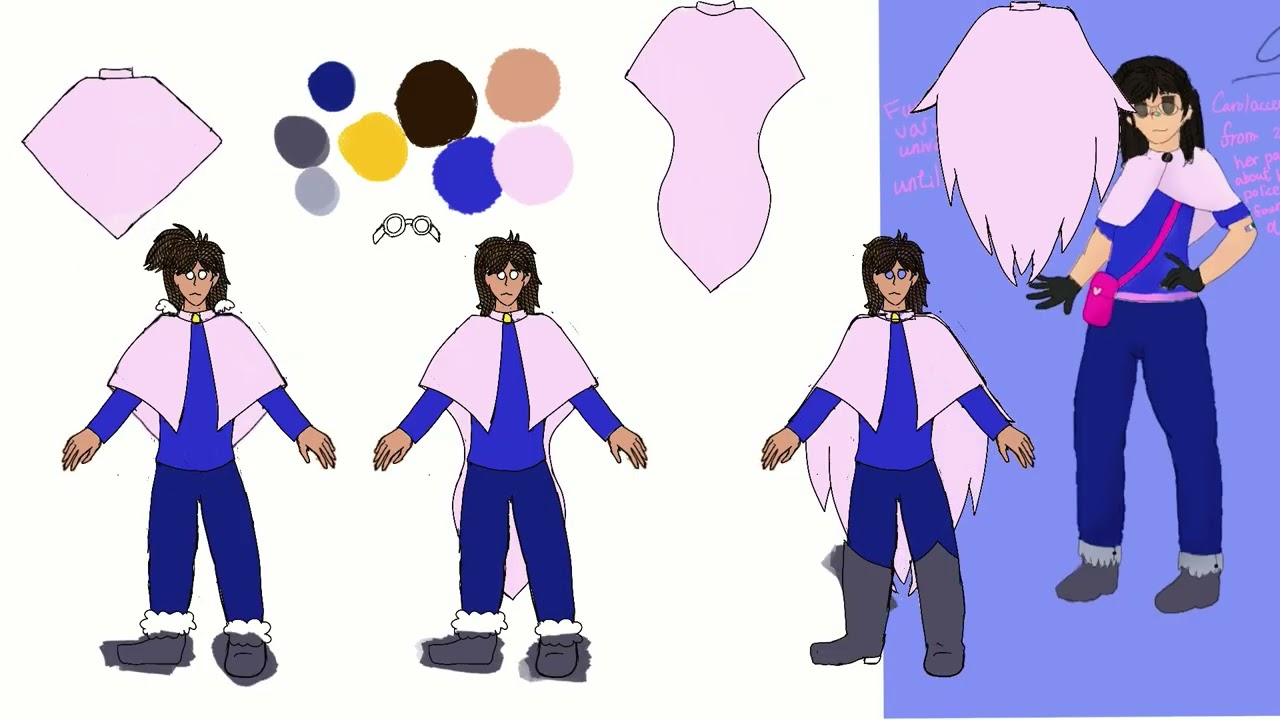 Character Sheet speedpaint - Carol (redesign)
