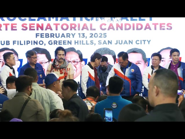 LIVESTREAM: Duterte endorses 2025 Senate bets in Club Filipino ...