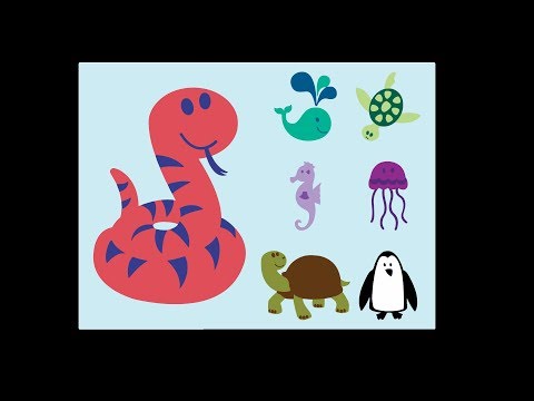 Learning Wild Animals for Kids | Cartoon Animals Vector | Cooloring fun