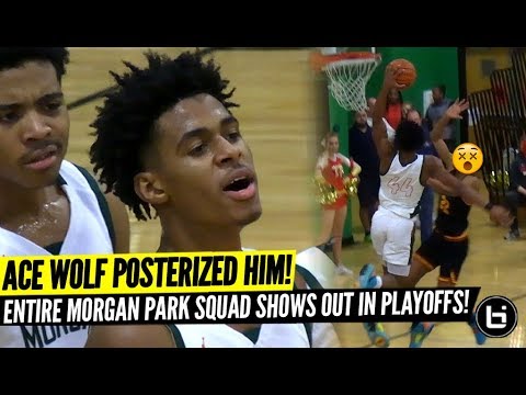 Adam Miller POSTERIZES DEFENDER! ACE WOLF and Morgan Park SHOW OUT in State Tournament!