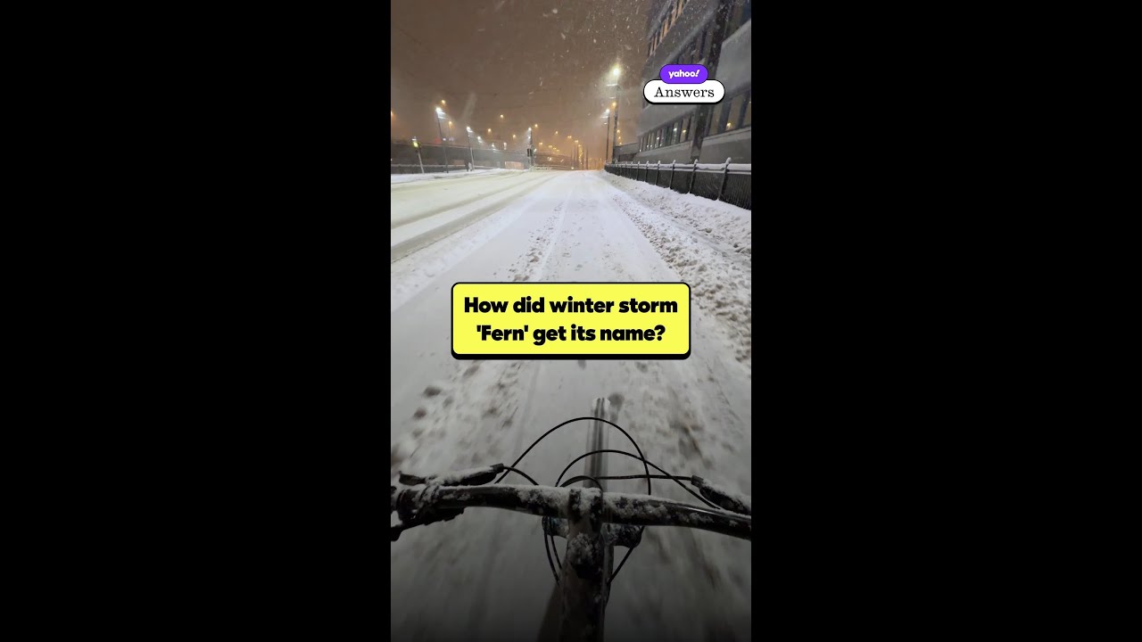 How did winter storm 'Fern' get its name?